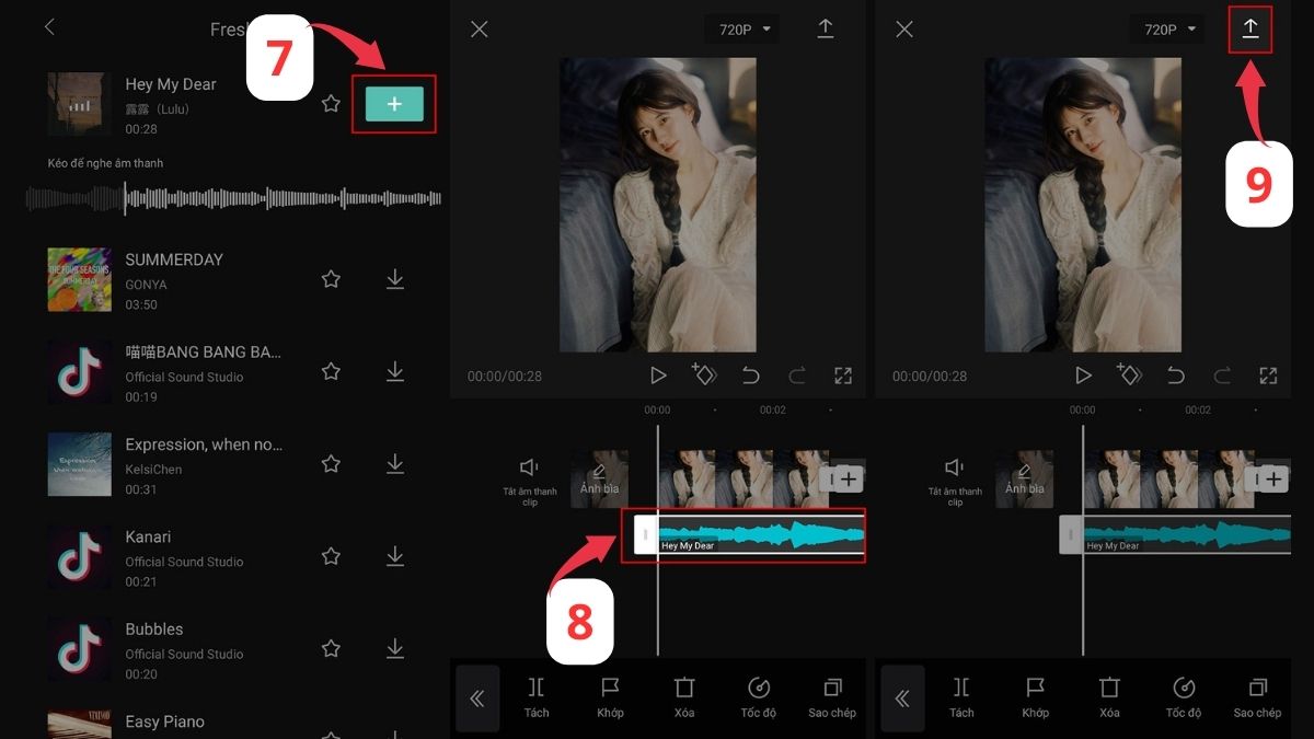 Cách chèn, tải, thêm nhạc vào CapCut chi tiết nhất